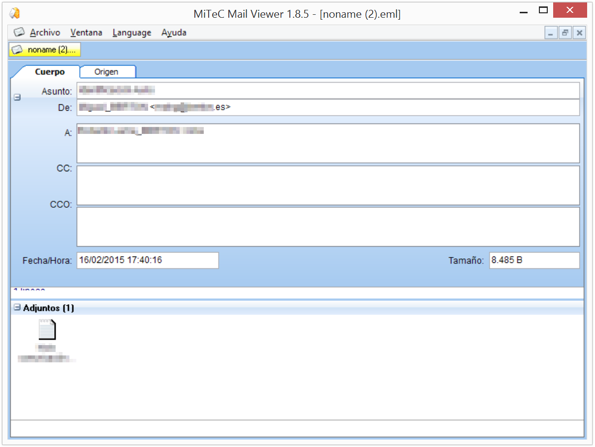 imahginable: Cómo abrir archivos eml